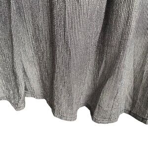 Free People | Tops | Free People Magic Breeze Gray Micro Stripe Button ...